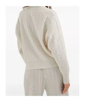 Brunello Cucinelli Cable-knit Cashmere Jumper With Collared Neckline