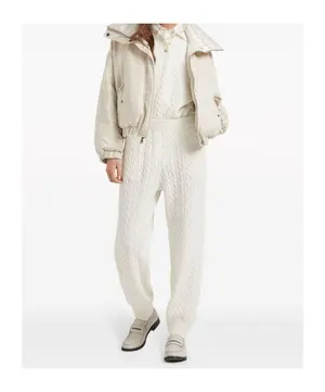 Brunello Cucinelli Cable-knit Cashmere Jumper With Collared Neckline