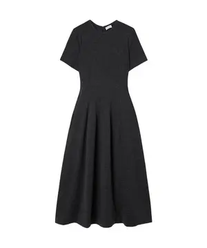 Brunello Cucinelli Short-sleeve Jersey Midi Dress - Grey
