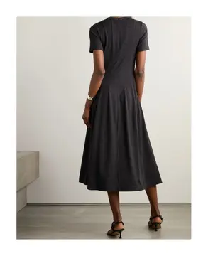 Brunello Cucinelli Short-sleeve Jersey Midi Dress