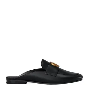 Michael Kors Mckenzie Leather Mule - Black