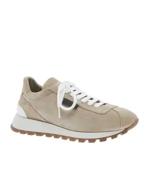 Brunello Cucinelli Round-toe Lace-up Trainers