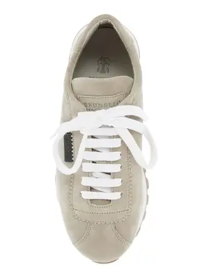 Brunello Cucinelli Round-toe Lace-up Trainers