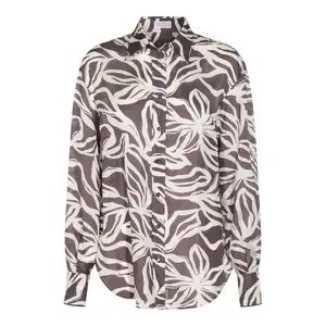 Brunello Cucinelli Printed Long-sleeve Shirt