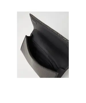 Brunello Cucinelli Precious Monili Foldover Top Clutch Bag