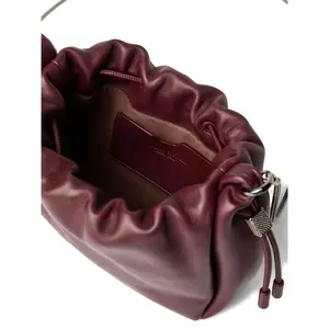 Brunello Cucinelli Mellow Drawstring Small Bucket Bag