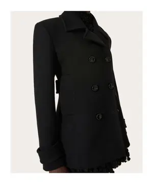 Valentino Garavani Double-breasted Long-sleeved Coat