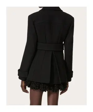 Valentino Garavani Double-breasted Long-sleeved Coat