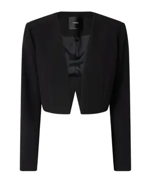 Pinko Yo Yo Cropped Jacket - Black