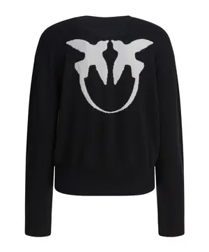 Pinko Martinica Logo Intarsia Jumper