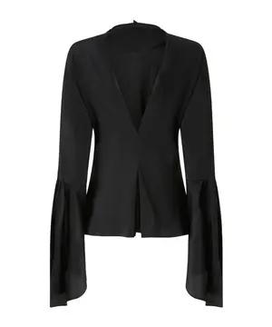 Pinko High-neck Ruffle-sleeved Shirt