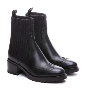 Santoni Sock-style Slip-on Ankle Boots