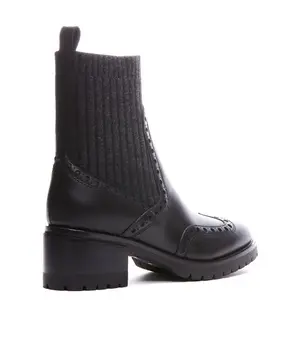 Santoni Sock-style Slip-on Ankle Boots