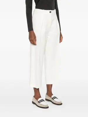 Brunello Cucinelli Pleated Cropped Trousers