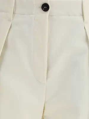 Brunello Cucinelli Pleated Cropped Trousers