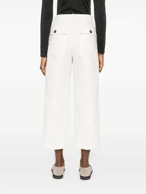 Brunello Cucinelli Pleated Cropped Trousers