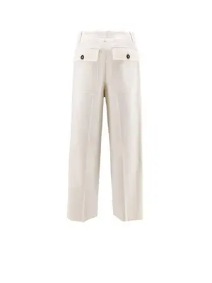 Brunello Cucinelli Pleated Cropped Trousers