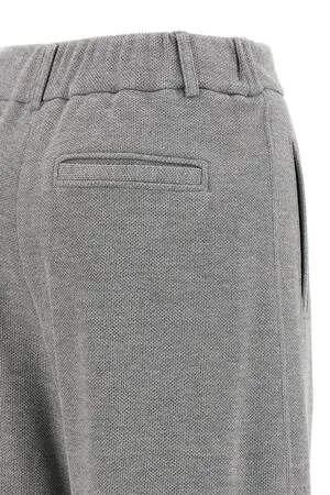 Brunello Cucinelli High-waisted Straight Leg Trousers