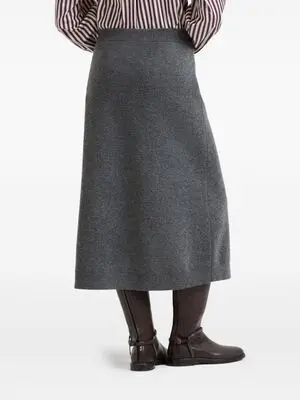 Brunello Cucinelli Knitted Midi Skirt