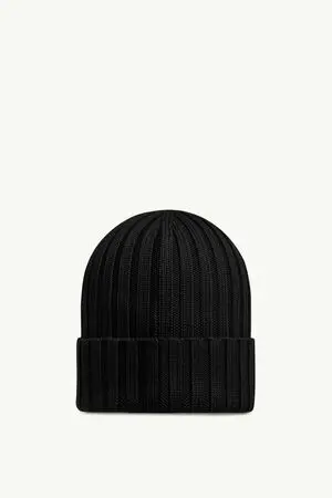 Moncler Logo Wool Beanie