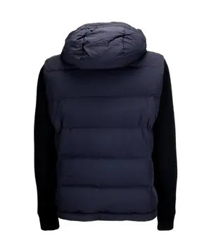 MOORER Quilted Padded Jacket With Detachable Hood - Black