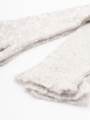Brunello Cucinelli Sequin-embellished Gloves