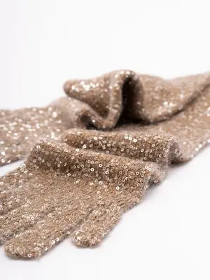 Brunello Cucinelli Sequin-embellished Long Gloves