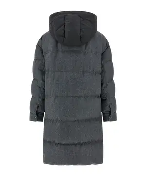 Brunello Cucinelli Long Quilted Jacket