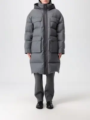 Brunello Cucinelli Long Quilted Down Jacket With Detachable Hood