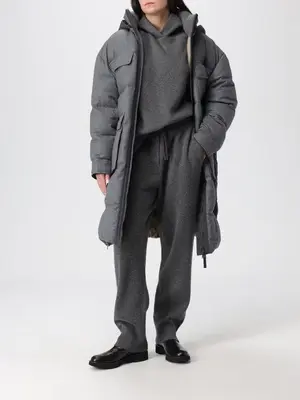 Brunello Cucinelli Long Quilted Down Jacket With Detachable Hood