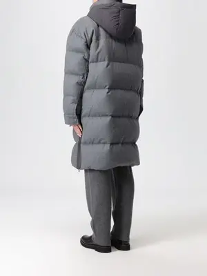 Brunello Cucinelli Long Quilted Down Jacket With Detachable Hood