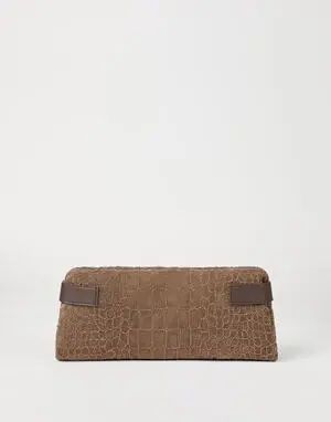 Brunello Cucinelli Essence Embossed Clutch Bag