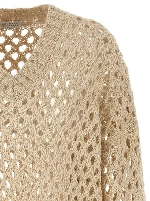 Brunello Cucinelli Cut-out Knitted Jumper