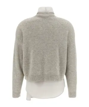 Brunello Cucinelli Monile Detailed Knit Sweater