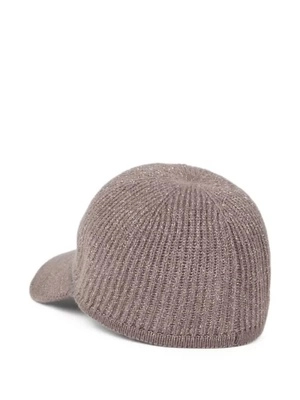 Brunello Cucinelli Lurex-ribbed Baseball Cap