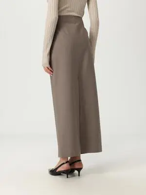 Brunello Cucinelli Midi Skirt With Rear Slit