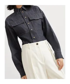 Brunello Cucinelli Pleated Cropped Trousers