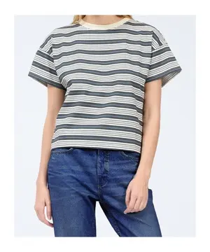 RAG  BONE Striped Loose Knit T-shirt