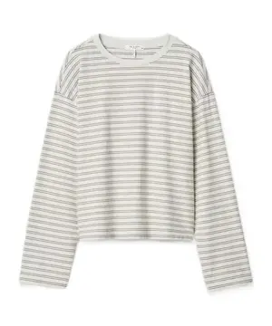 Rag & Bone Kelly Boxy Striped Long-sleeve Tee