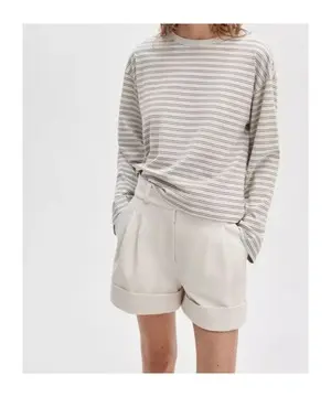 Rag & Bone Kelly Boxy Striped Long-sleeve Tee