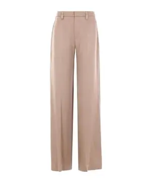 Brunello Cucinelli Monili Detailed Straight Leg Trousers - Nude