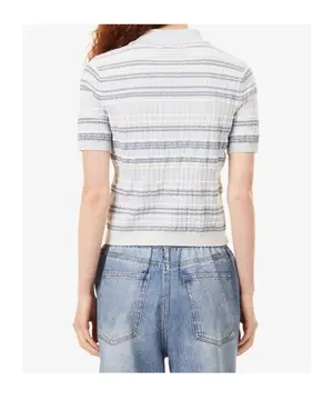Rag & Bone Striped Short-sleeve Cardigan