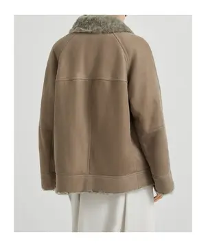 Brunello Cucinelli Shearling Trimmed Jacket