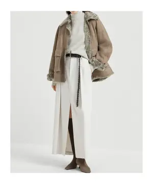 Brunello Cucinelli Shearling Trimmed Jacket