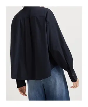 Brunello Cucinelli Long Sleeve Buttoned Shirt With Monili Decoration