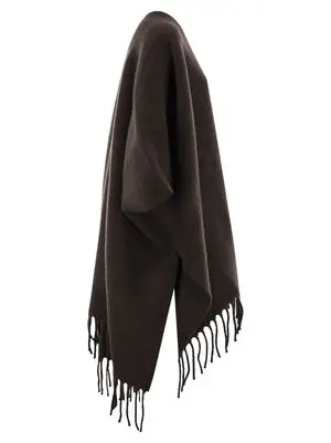 Brunello Cucinelli Fringed-edge Knitted Cape