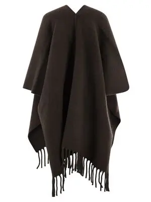 Brunello Cucinelli Fringed-edge Knitted Cape