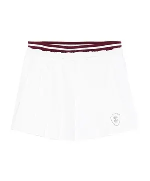 Brunello Cucinelli Striped Pleated Skirt - White
