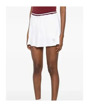 Brunello Cucinelli Striped Pleated Skirt