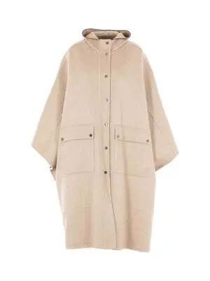 Brunello Cucinelli Button-up Long-sleeved Coat - Nude